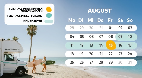 Feiertage & Brückentage 2025: Mehr Urlaub genießen | roadsurfer