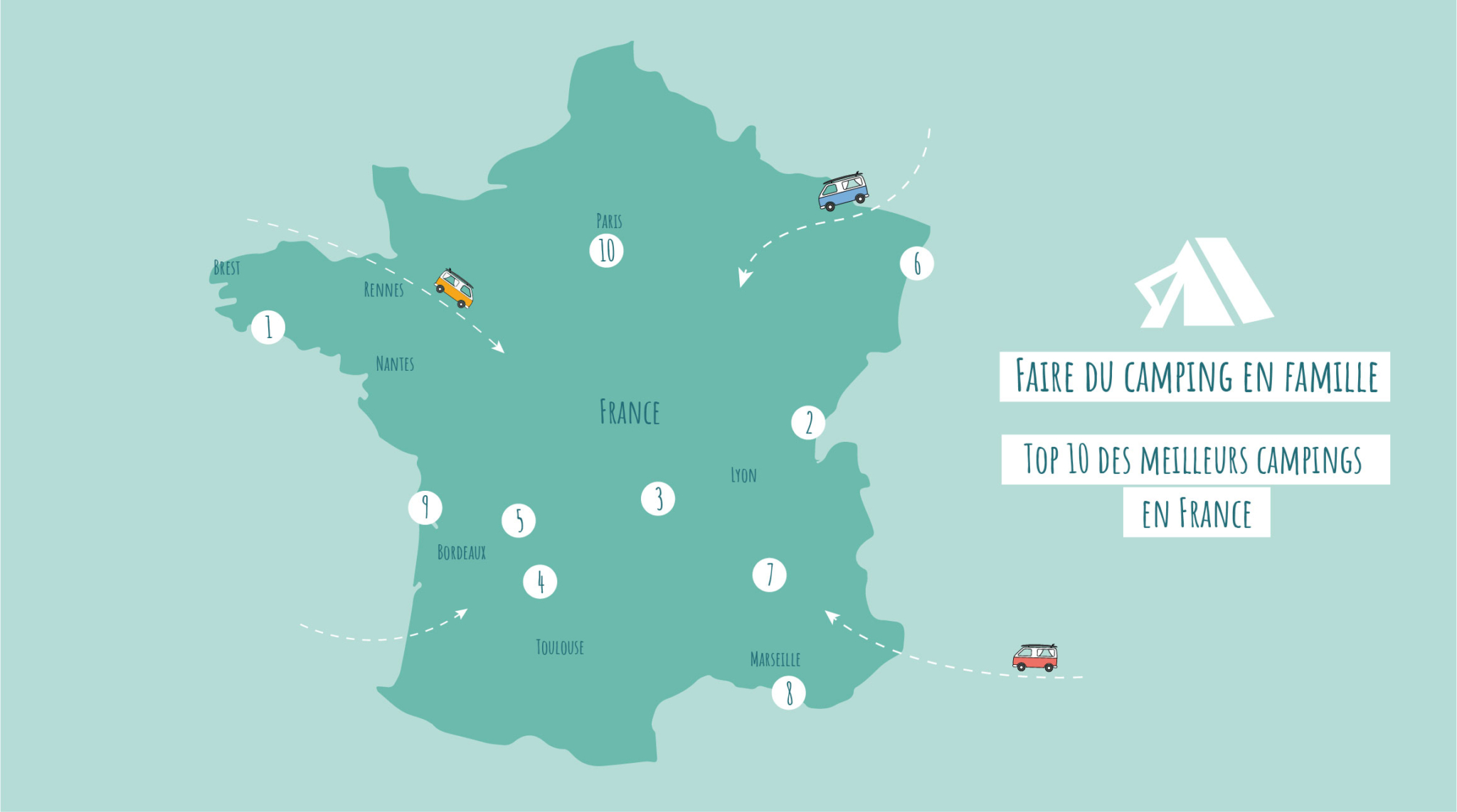 Camping familial : notre top 10 des meilleurs spots en France | roadsurfer